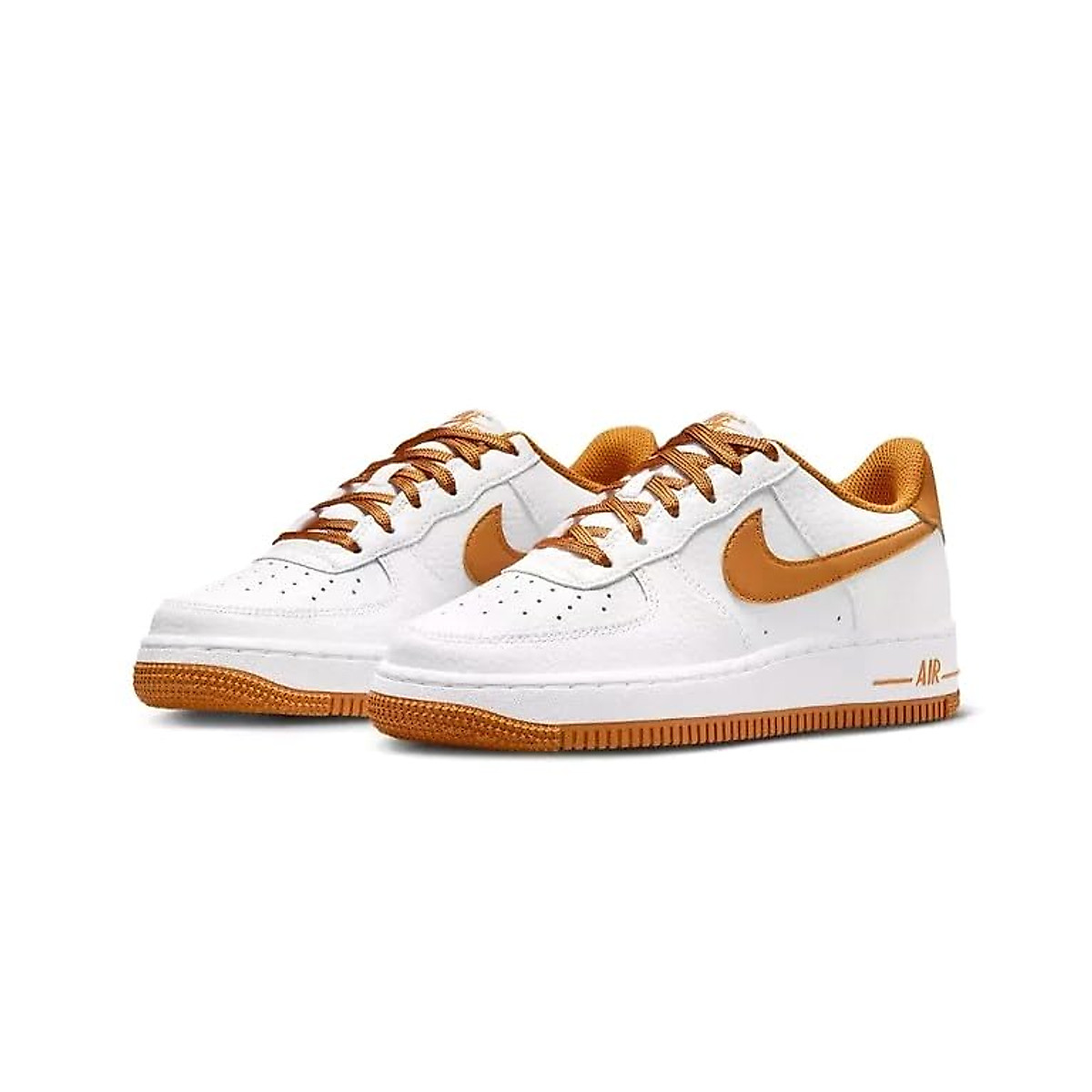 Nike Air Force 1 GS White/Desert Ochre Size 6