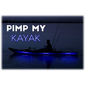 Green Blob Outdoors Pimp My Kayak Complete LED Lighting Kit with Battery and Charger Included - Do it Yourself