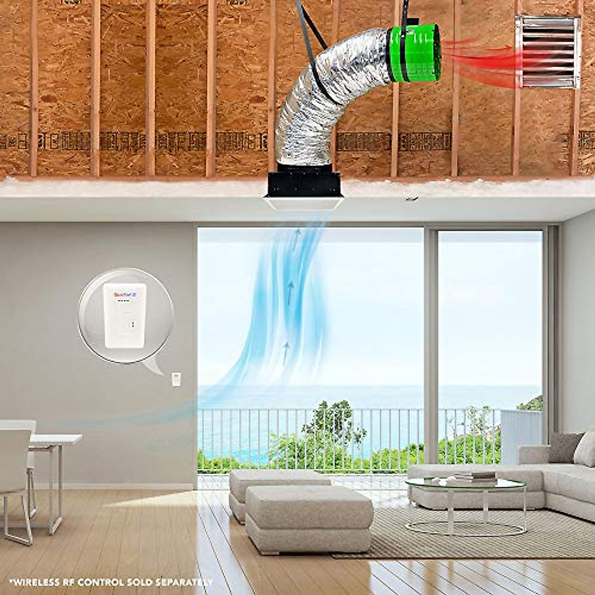 QuietCool QC ES-7000 Energy Saver Fan Classic Line Model