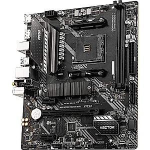 MSI MAG A520M Vector WiFi Gaming Motherboard (AMD AM4, DDR4, PCIe 3.0, SATA 6Gb/s, 1* M.2, USB 3.2 Gen 1, HDMI/DP, WiFi 5, Micro-ATX)