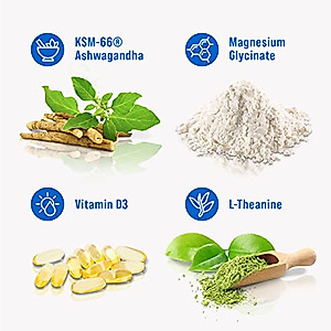 Nello Supercalm Powdered Drink Mix, Raspberry Lemonade, L Theanine, Ksm-66 Ashwagandha, Magnesium Glycinate, Vitamin D 3, Supplements for Relaxation & Focus, No Sugar, Non GMO, Vegan, On The Go, 20 Ct