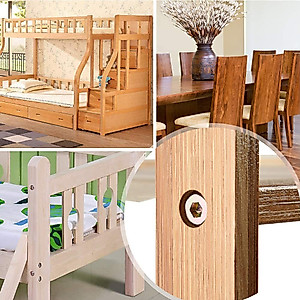 Yinpecly M8 x 40mm Hex Socket Flat Head Screws Furniture Bolts Fastener Full Thread Carbon Steel Colorful 10pcs