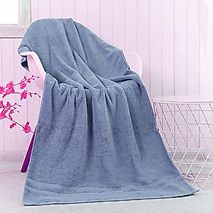 TALVANIA Luxury Bath Towels - 100% Ring Spun Cotton 650 GSM 4 Big Hotel Bath Towel Perfect for Pool Spa, Bathrooms (Blue)