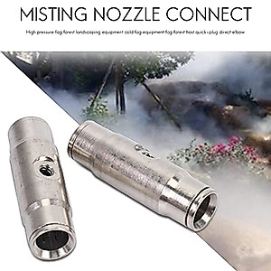 Padyrytu Brass Slip Connector for Misting System,3/8 inch Connector, 1000 PSI Rated, 10Pcs in one Package(Single Spray)