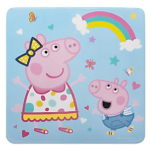 Peppa Pig Kids Table & Chairs Set - 3Piece Child Furniture (2 Padded Chairs & One Table 24"X 20"H) Activity Set Best for Playing, Reading, Eating, Art, Play Room, For Ages 3-7