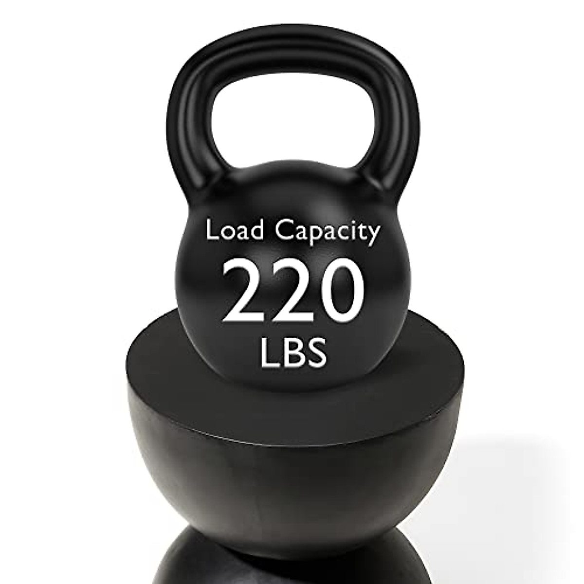 glitzhome Modern Decorative Garden Stool Heavy Duty Patio Sturdy Faux Terrazzo Garden Stool Side Table Plant Table for Indoor Covered Outdoor, 17.75”H, Black