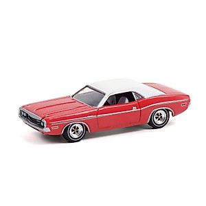GreenLight 1:64 1970 Dodg&e Challenger - The Challenger Deputy - Bright Red with White Roof (Hobby Exclusive) 30313 [Shipping from Canada]