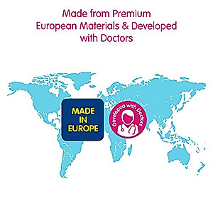 MAM Perfect Night Baby Pacifier, Patented Nipple, Glows in the Dark, 6-16 Months, Girl, 2 Count (Pack of 1)