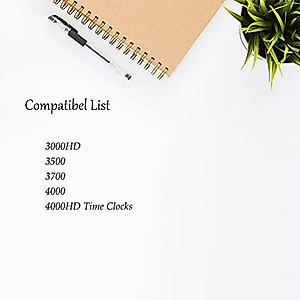 Bigger Replacement for Pyramid 4000R Replacement Ribbon Used with Pyramid 3000HD, 3500, 3700, 4000, 4000HD Time Clocks, Individually Sealed, Pre-Installed Ribbon Shield, 2 Pack