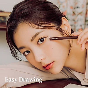 IM UNNY Skinny Fit Slim Eyeliner Pencil (S02. Deep Brown), All Day Waterproof, Ultra-Pigmenetd, Long Lasting Gel Soft Touch For Easy Drawing Vivid Color, 1 Count