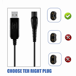 CJP-Geek 15V USB Power Charger Cord Replacement for Shaver 6900 Series 6000 S6810 82
