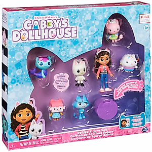 Gabby's Dollhouse, Deluxe Figure Gift Set with 7 Toy Figures and Surprise Accessory, Kids Toys for Ages 3 and up