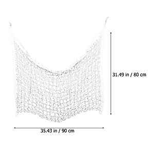 Happyyami Rabbit Hay Mesh Organizer Bags Slow Feed Hay Net Horse Feeder Full Day Hay Net Slow Feed Bag Hay Storage Pouch with Hanging Ropes for Horse Livestock 90x80cm Outdoor Products Bunny Supplies