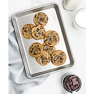 USA Pan Bakeware Quarter Sheet Pan, Warp Resistant Nonstick Baking Pan, Made in the USA from Aluminized Steel