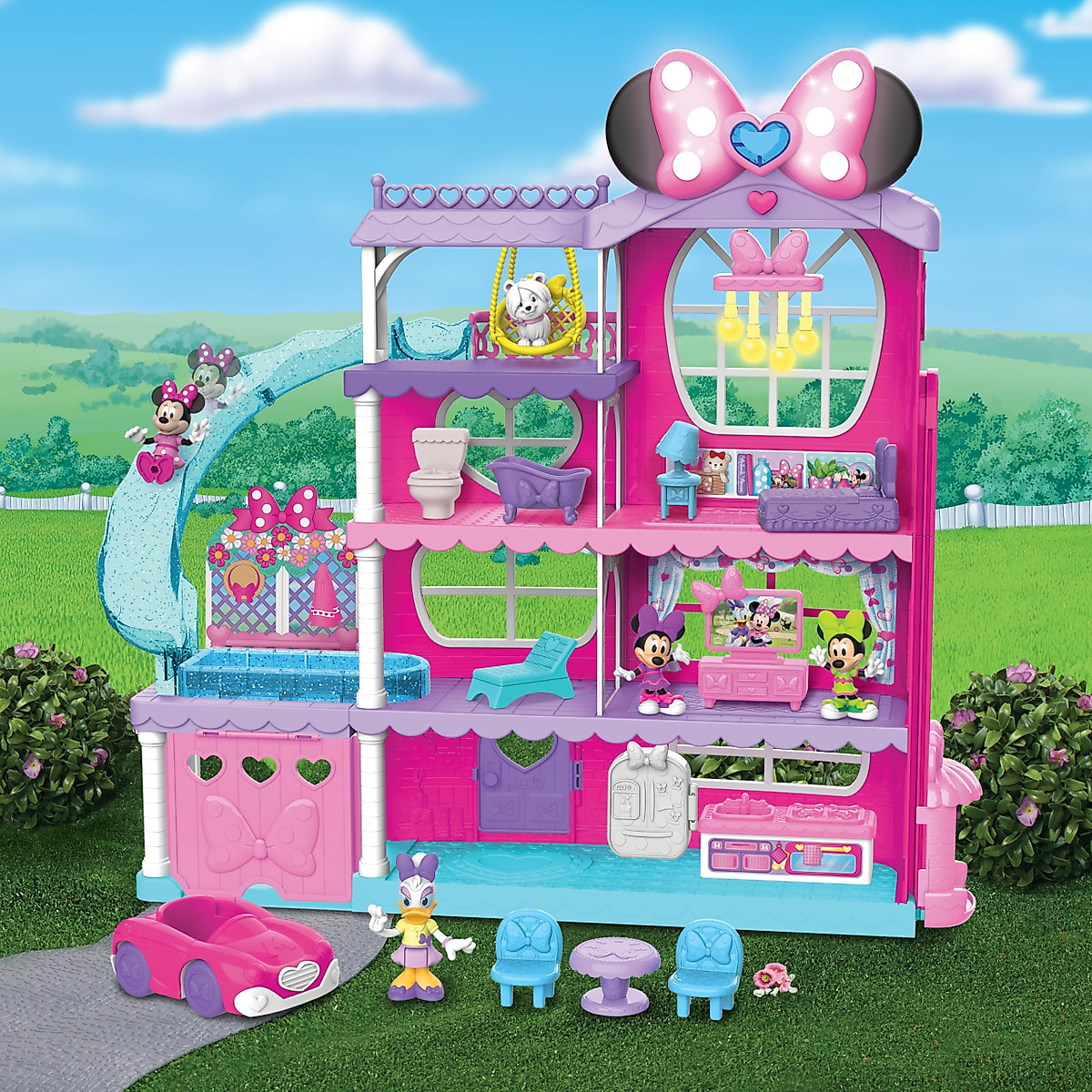 Just Play Minnie Mouse Ultimate Mansion Playset, Kids Toys for Ages 3 Up