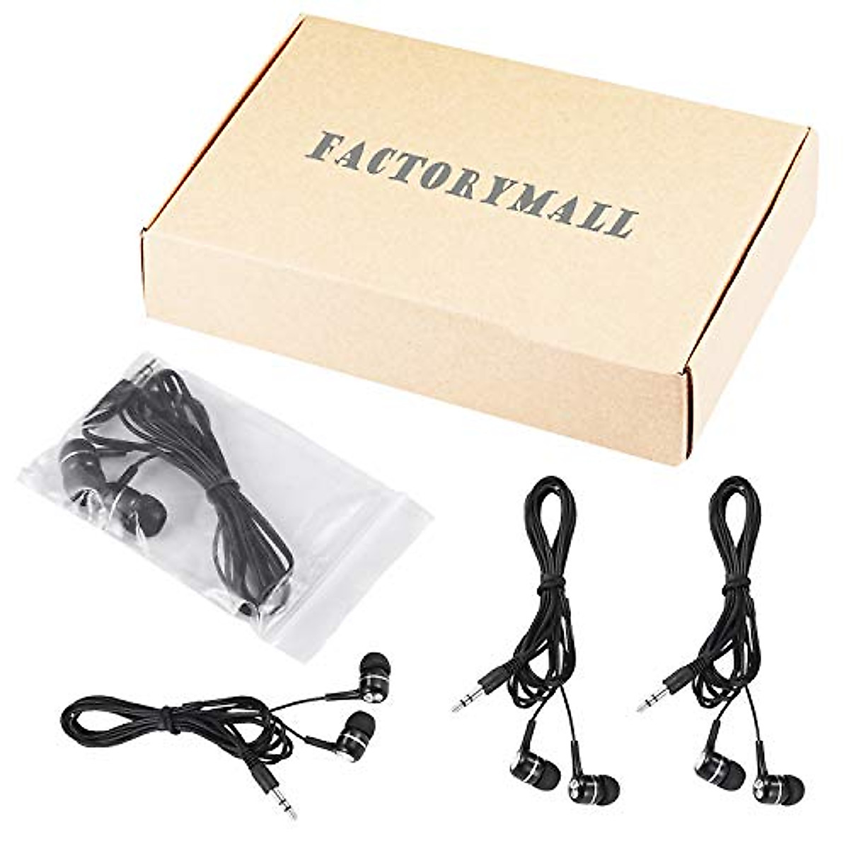 Yoley Bulk Earbuds Headphones Wholesale Earphones 50 Pack, Factorymall ...