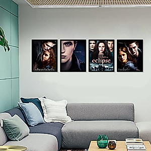 DIANYING Movie Poster - Set of 6 Canvas Aesthetic Posters for Bedroom Living Room Dorm 8x10inch UNFRAMED Poster Pack Birthday Gift for Fans of Edward
