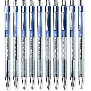 Pilot Better Retractable Ballpoint Pens, Blue color rollerball Fine Point, 10-COUNT