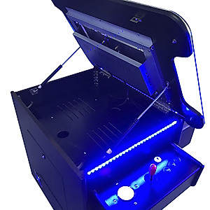 Creative Arcades Full Size Commercial Grade Cocktail Arcade Machine | 2 Player | 3500 Games | 32" LCD Lifting Screen | LED | 4 Sanwa Joysticks | Trackball | 2 Stools | 3 Year Warranty