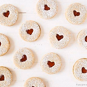 Antallcky Round Cookie Cutter Set-5 pcs Stainless Steel Circle Biscuit Molds Fondant Cake Cookie Cutter Set Pastry Heavy Duty Ring Mold-4,3.6,3.2,2.8,2.4in