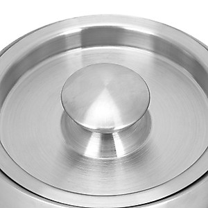 Ice Buckets for Parties, 2L Stainless Steel Ice Bucket with Lid, Double Layer Insulation, Portable Insulated Ice Bucket with Lid, Bar Supplies, Ice Cooler for Party