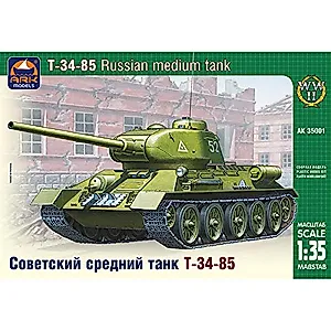 AEVVV T-34-85 Soviet WWII Medium Tank Russian Model Kits Scale 1:35 Assembly Instructions in Russian Language