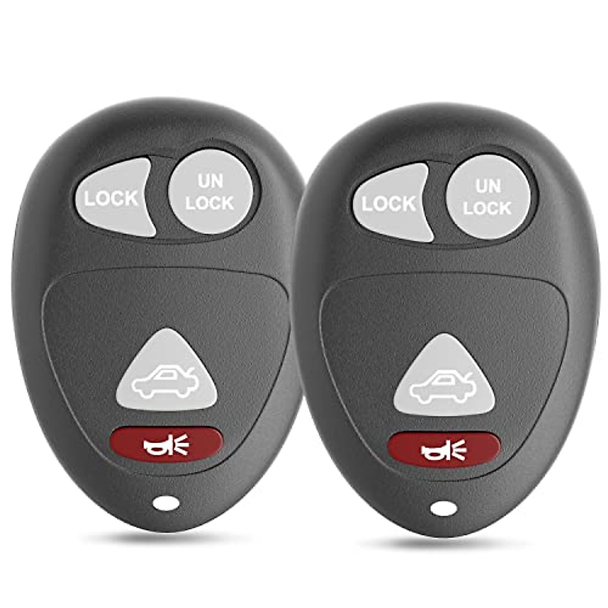 Keyless Entry Remotes Car Key Fob Compatible with Buick Century/Pontiac Aztek 2001 2002 2003 2004 2005 FCCID: L2C0007T 10335582-88, Self-Programming (Pack of 2)