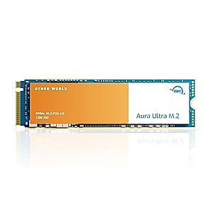 OWC 4TB Aura Ultra III PCIe 3.0 NVMe M.2 2280 SSD Gen 3 Internal Solid State Drive, Up to 3400MB/s Read and 3000MB/S Write Speeds, for PC Laptops, Desktops, Servers PS5