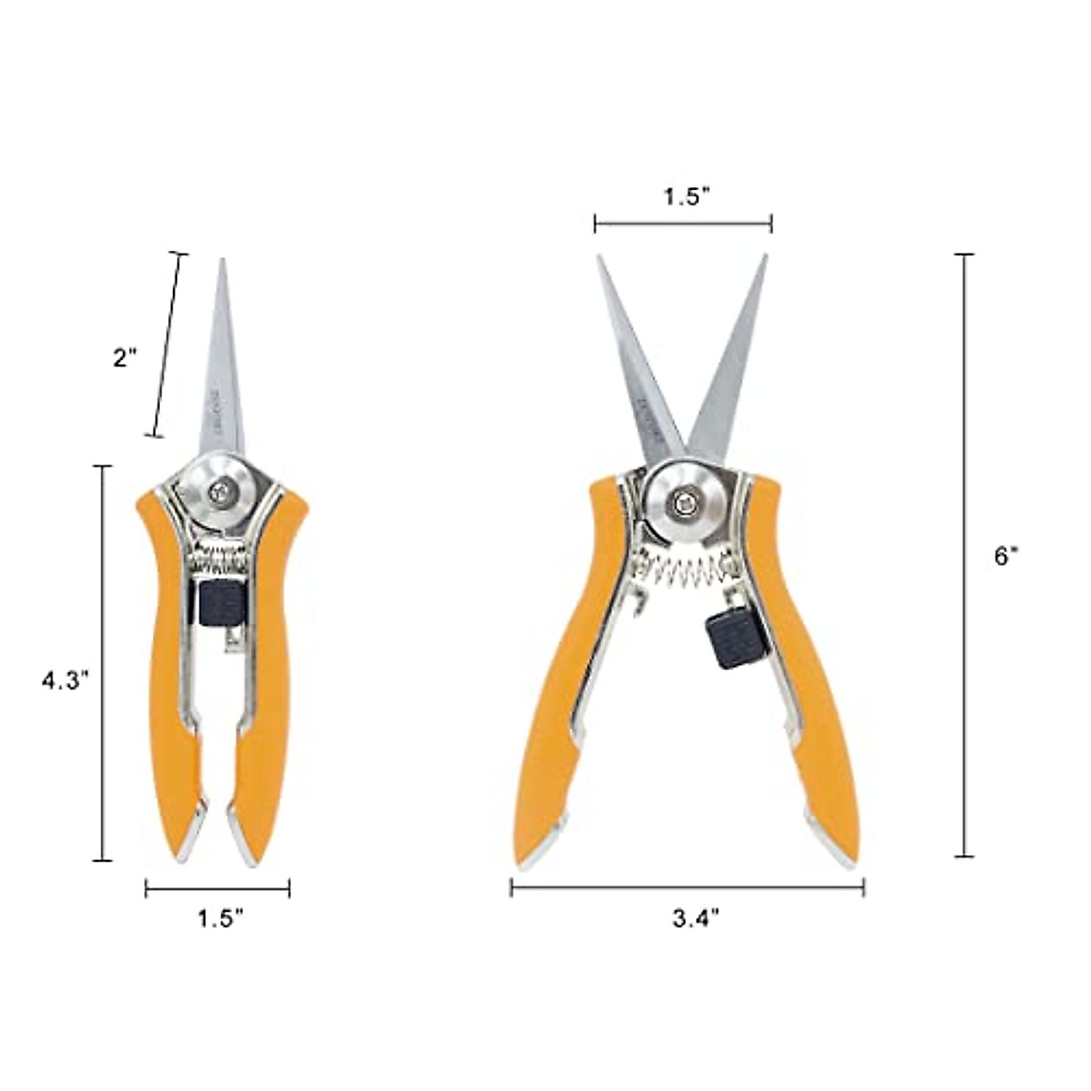 Zenport H350L Micro-Trimmer Shear with Twin Blade, 6.7-Inch Long