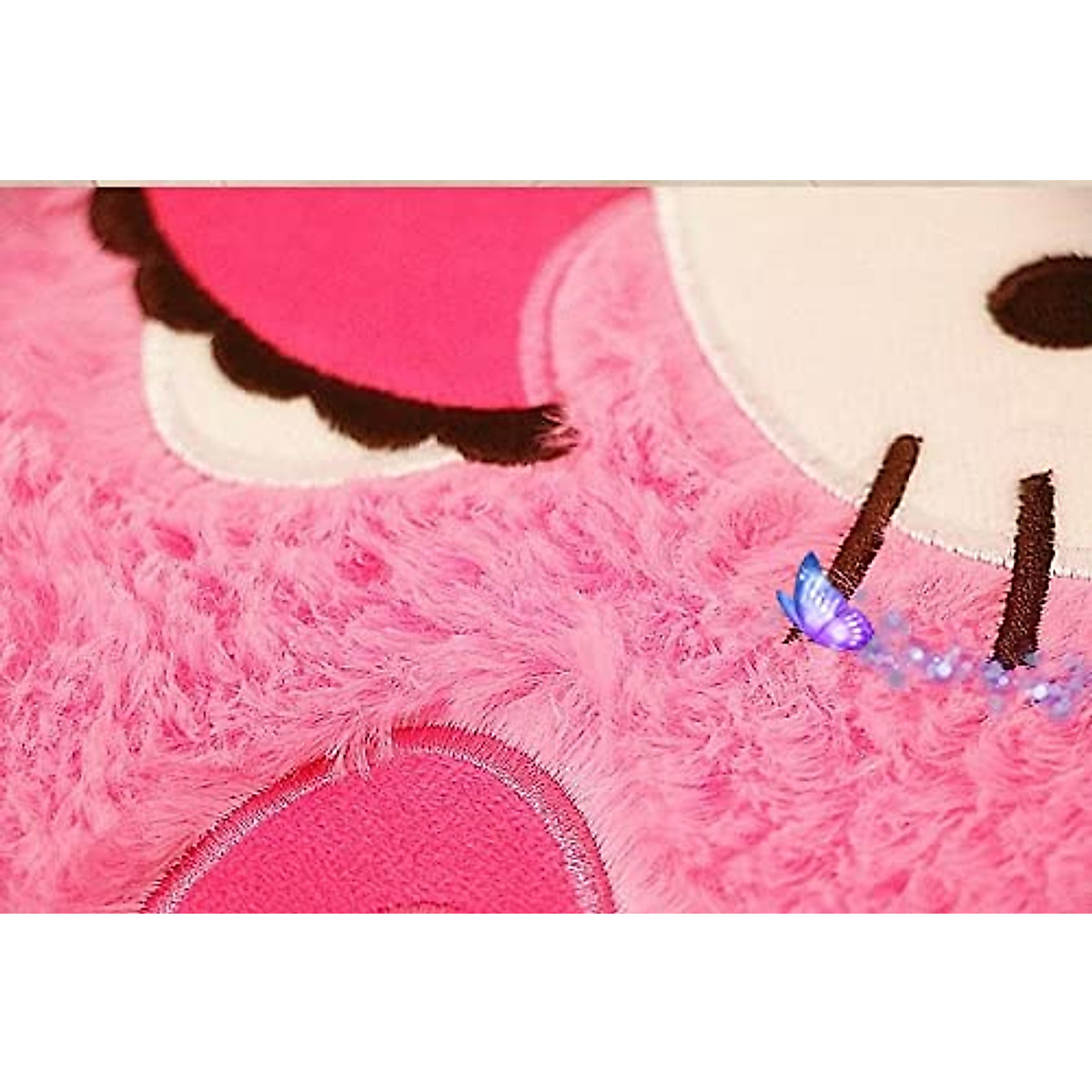 MODGHPT Hello Kitty 4-Piece Toilet Seat Set, Pink and Red, Pink