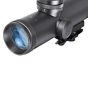 Barska 4x20 Carry Handle Rifle Scope Mil Dot Reticle with BDC Turret Peep Sight Mount Retro A2 Style