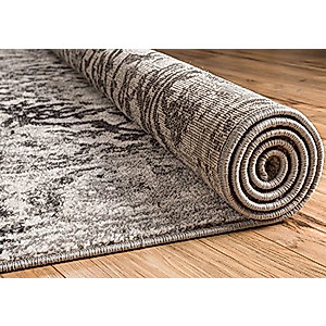 Well Woven Sydney Vintage Sheffield Grey Traditional Oriental Distressed Area Rug 3'3" x 4'7"