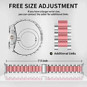 GOLDTOLUCK Compatible with Samsung Galaxy Watch 7 Band Ultra 47mm (2024) Men Women Milanese Mesh Magnetic Classy Elegant Casual Business Metal Stainless Steel