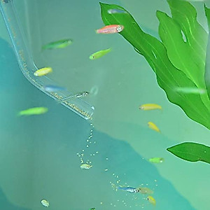 MRTIOO Spliceable 10-30 in Fish Tank Cleaning Tools, Aquarium Fish Coral Feeder, 4 in 1 Aquarium Siphon Gravel Cleaner Set, Water Changer Aquatic Bottom Waste Remover, Aquarium Pipette Accessies Tool