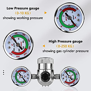 Improved Whipped Cream Pressure Regulator Valve with Upgraded Adapter & Hose Line, Pressure Regulating Valve for Whipped Cream Chargers 0.95 Liter 580g Tank (Valve -1)