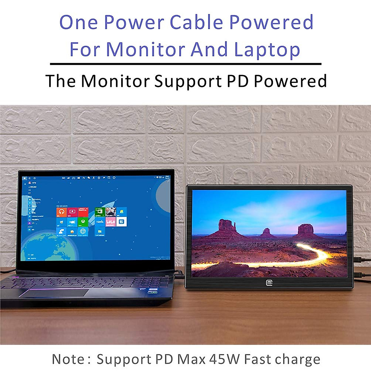 Portable Gaming Monitor for Nintendo Switch,13.3 Inch 1080p IPS Display,HDR USB C/Hdmi Video Input with Stand Case,Compatible with PS4 Xbox One and MacBook Matebook Surface Laptop Pc and More