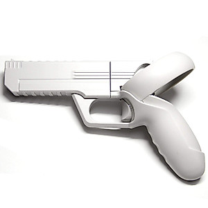 VR Controllers Gun Mould Case, Pull Handle for VR Controller, VR Controller Sturdy Shooting Handle Holder, VR Game Grips Accessories for Oculus Controllers（VR Controller Not Include）