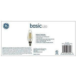 GE Lighting Vintage Style LED Light Bulbs, Amber White Light, ST19 Edison Style Light Bulbs, Medium Base, 4 Watt (2 Pack)