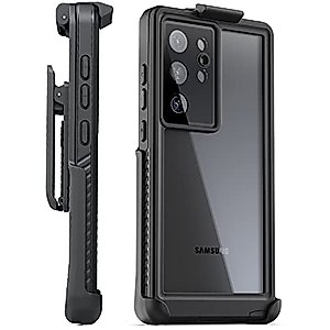 Encased Waterproof Belt Case for Samsung Galaxy S23 Ultra with Holster Clip [Military Grade] Shockproof Protective Cover w/Built-in Screen Protector (S23 Ultra-6.8")
