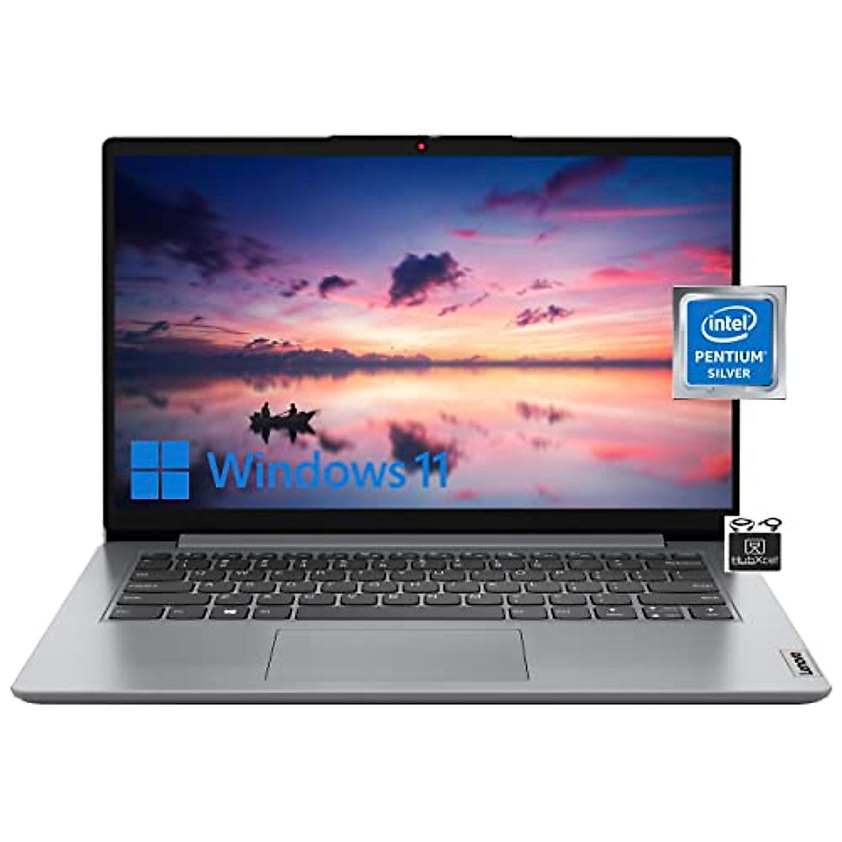 Lenovo IdeaPad 2023 Flagship 14" HD Screen Lightweight Laptop, 4-Core Intel Pentium N5030 (Upto 3.1GHz), 4GB RAM, 128GB eMMC,WiFi, Webcam, Long Battery Hours, Microsoft 365, Win 11S+HubxcelAccessory