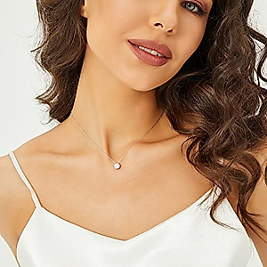 Mints S925 White Gold Plated 1.00 ct (D Color, VVS Clarity) Diamond CZ Bezel-Set Solitaire Sterling Silver Pendant Necklace 16" - 18"