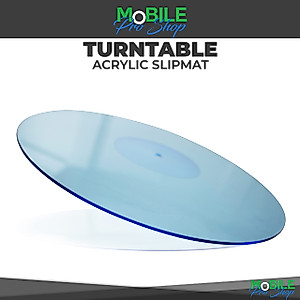 Acrylic Turntable Mat-Platter Vinyl Slipmat for 12 Inches LP Players-Reduced Noise & Improves Sound Quality & Provides Tighter Bass-Anti Static Record Player Mat.