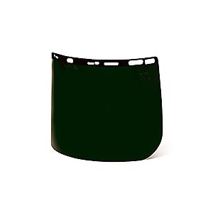 Pyramex Safety Full Face Shield Eye & Face Protection (Headgear Not Included), Dark Green Polyethylene - ANSI Z871035