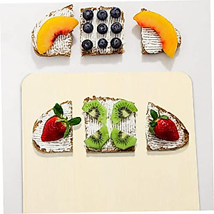 BESTonZON 12 Pcs Chopping Board with Handle Butter Tray Hand Decor Wooden Serving Trays Small Serving Board Mini Wooden Paddle Unfinished Chopping Boards Small Chopping Boards DIY Craft Meat