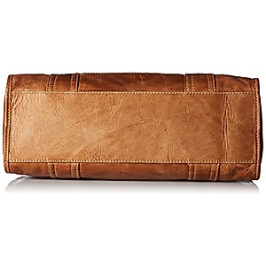 Frye womens Melissa Satchel Top Handle Handbag, Beige, One Size US