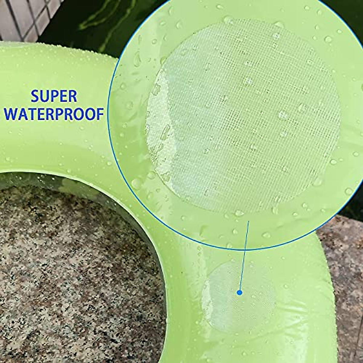 Birllaid 60Pcs Pool Repair Patches kit for Air Mattress, Repair Tearing Inflatables,Bounce House,Tent, Waterproof,Strong Adhesion,Heavy Duty