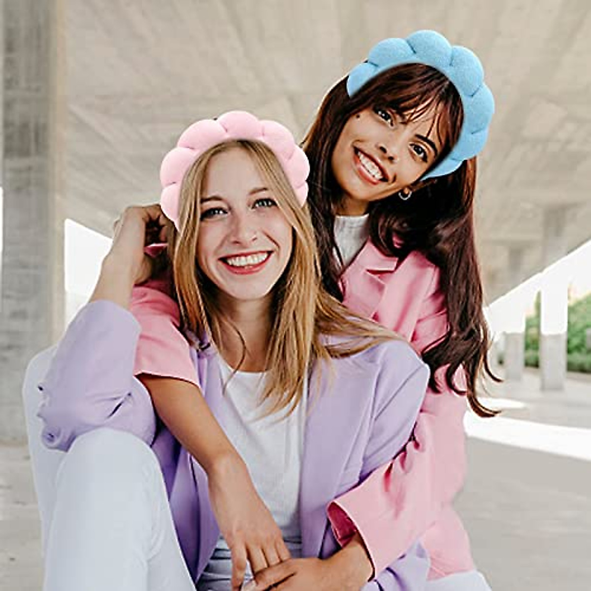 Dalin Spa Headband for Women, Makeup Headband for Sponge & Terry Towel Cloth Fabric Hair Band and Versed Headband for Washing Face, Makeup Removal, Shower, Skincare(Black-1 Pc)