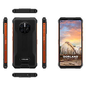 Dorland Extreme 5G Rugged Smartphone Cell Mobile Phone Industrial Intrinsically Safe Outdoor Unlocked Dual SIM 8GB+128GB 6.39inch FHD Screen Android 11 IP68 Waterproof Explosion Proof