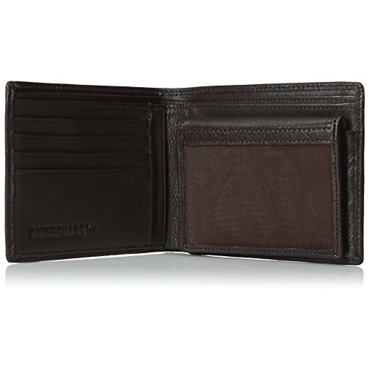 Caterpillar Men's Onyx Leather Wallet, Brown, One Size