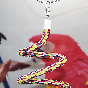 Petsvv Rope Bungee Bird Toy, Small